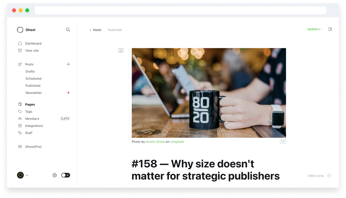 Add captions to feature images