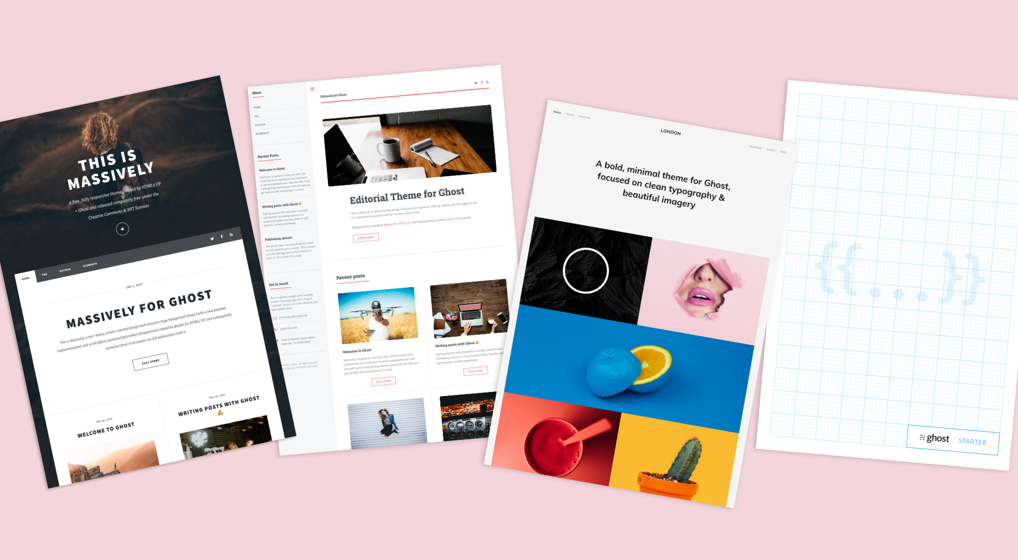 All New Free Ghost Themes – Fully open-source themes for publishers