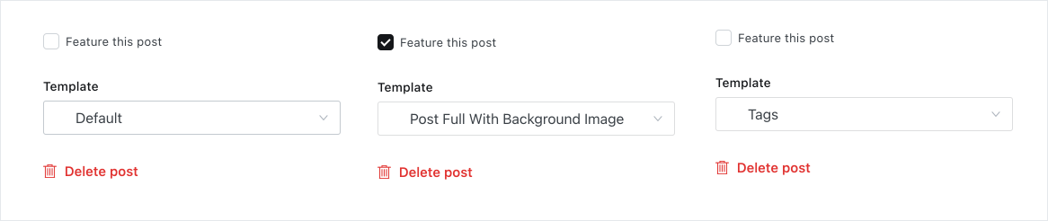 Publishing options in the Ghost post settings menu - FAQ