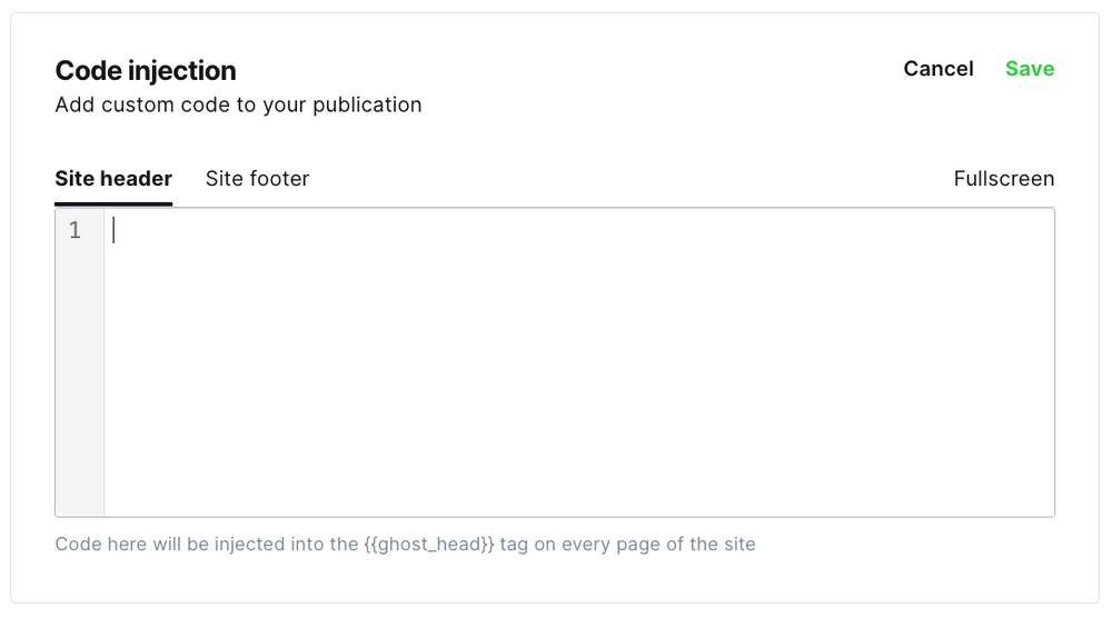 Adding styles with code injection