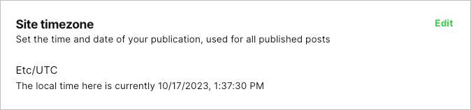 Setting up your Ghost site