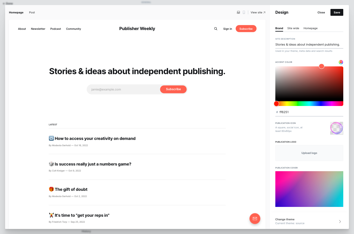 How to setup your Ghost publication