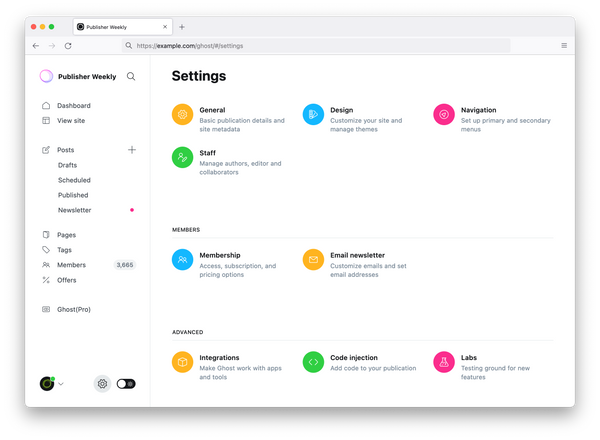 How to setup your Ghost publication