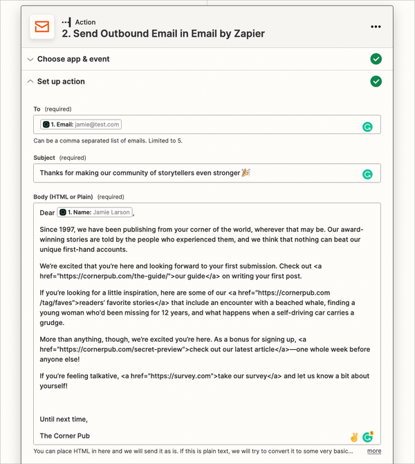 How to send a custom welcome email with Ghost
