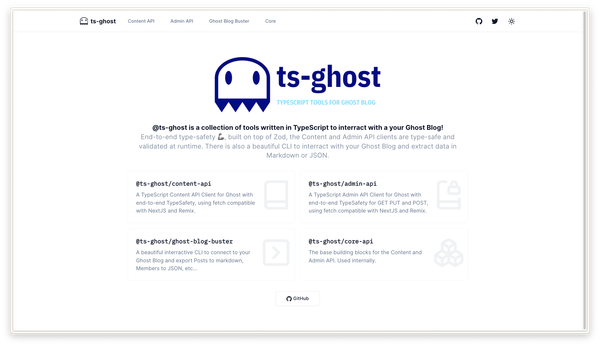 📝 Build with Ghost: Documentation incoming